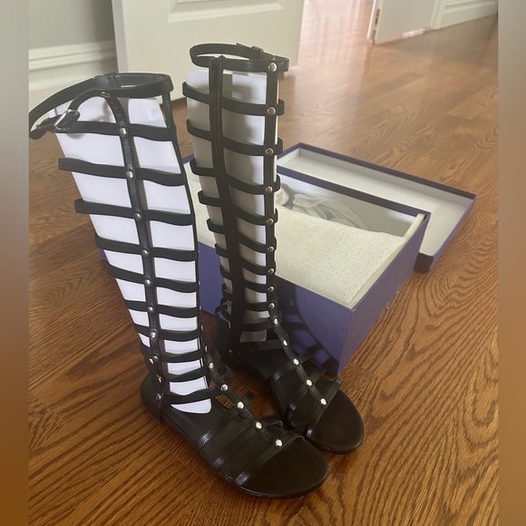 Stuart Weitzman | Shoes | Stuart Weitzman Tall Gladiator Sandals Size 5 ...